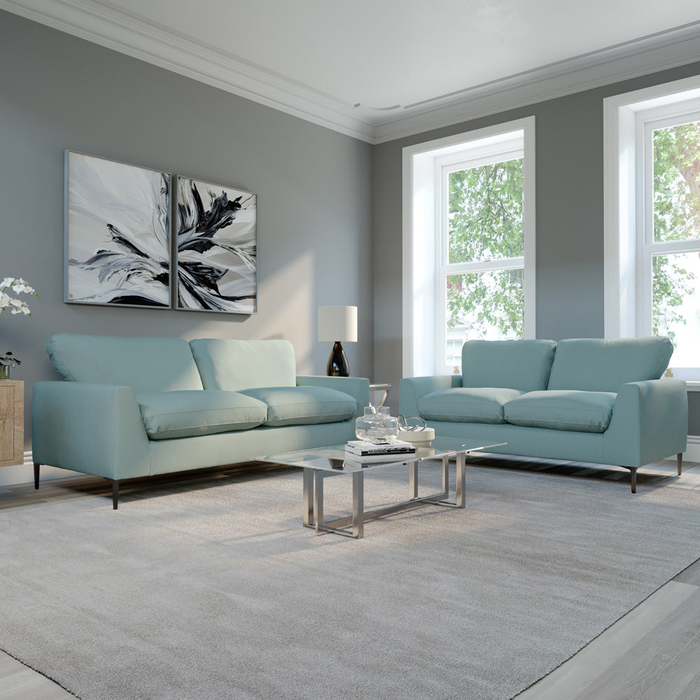 Lexi 3+2 Seater Sofa Set, Sage Fine Linen-Weave – Furniture And Choice ...